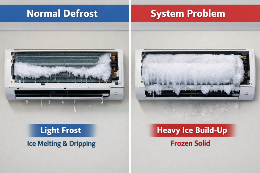 When a Ductless Mini-Split System “Freezes Up”: Normal Defrost vs. Real ...